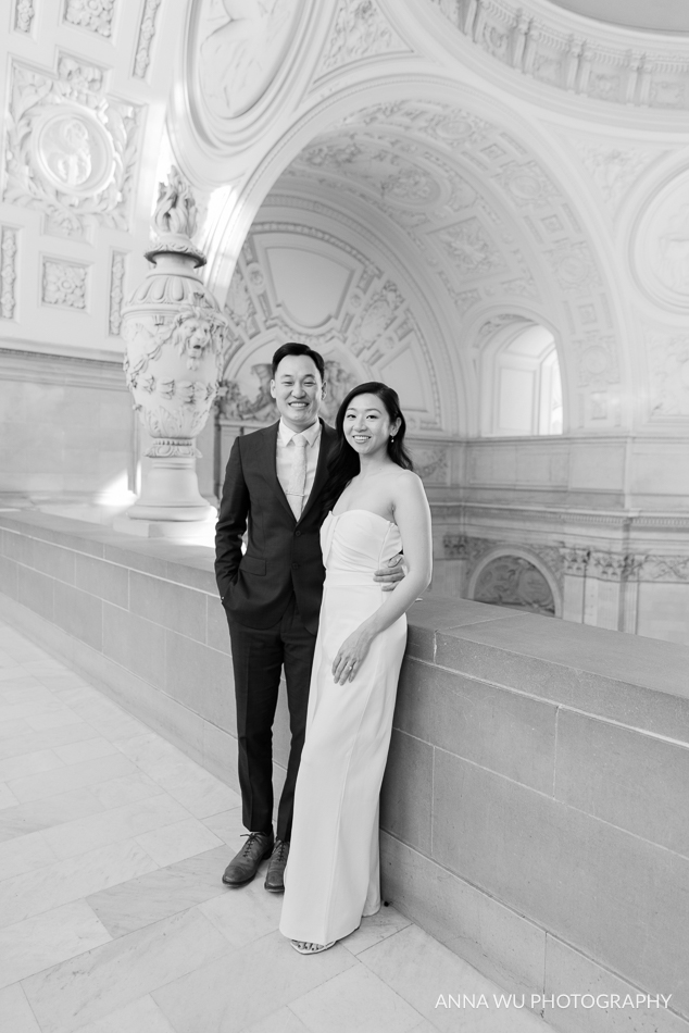 Jessica & Charles | San Francisco City Hall Wedding - Anna Wu Photography