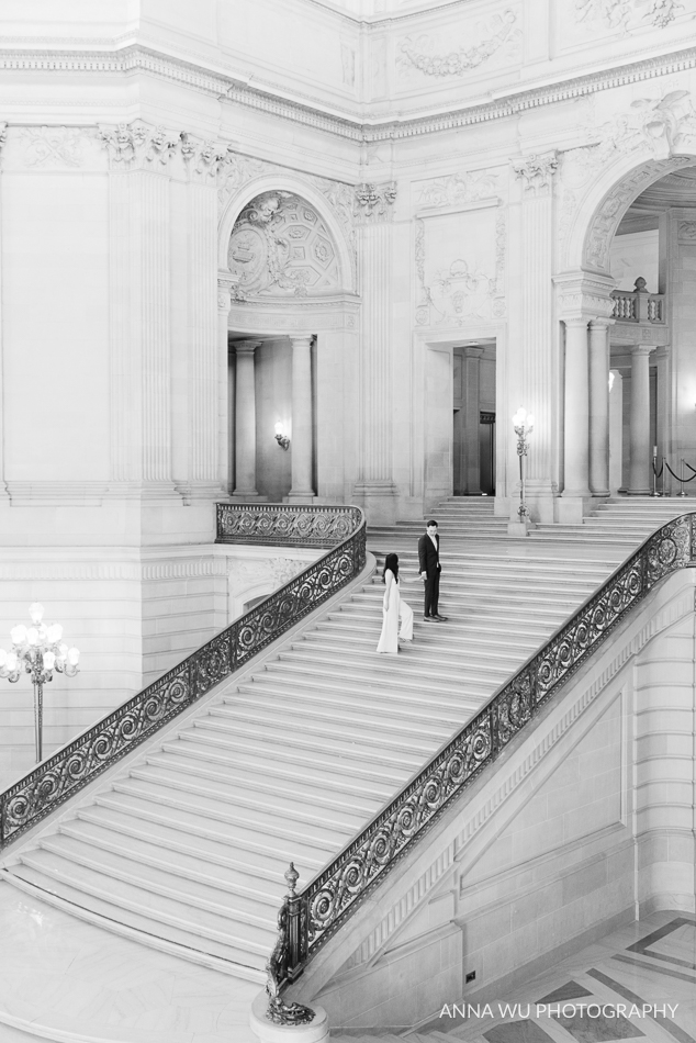 Jessica & Charles | San Francisco City Hall Wedding - Anna Wu Photography